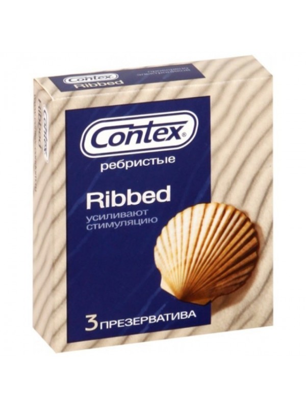Презервативы Contex №3 Ribbed с ребрами, 5060040300152 купить в Минске